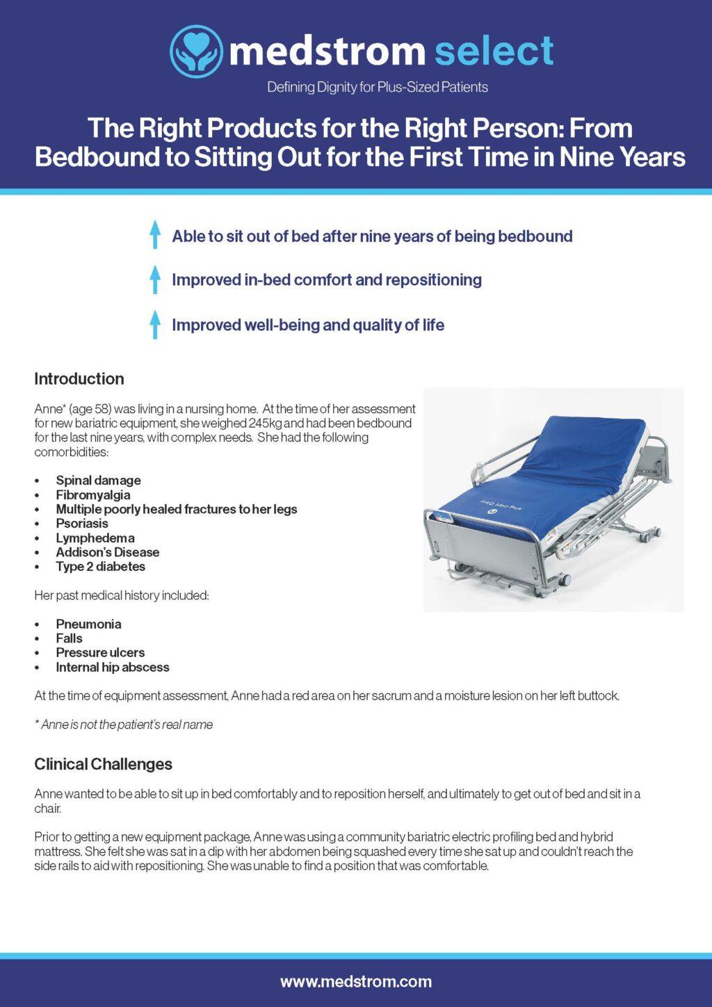 Bariatric Equipment Case Studies: Medstrom Select - Medstrom